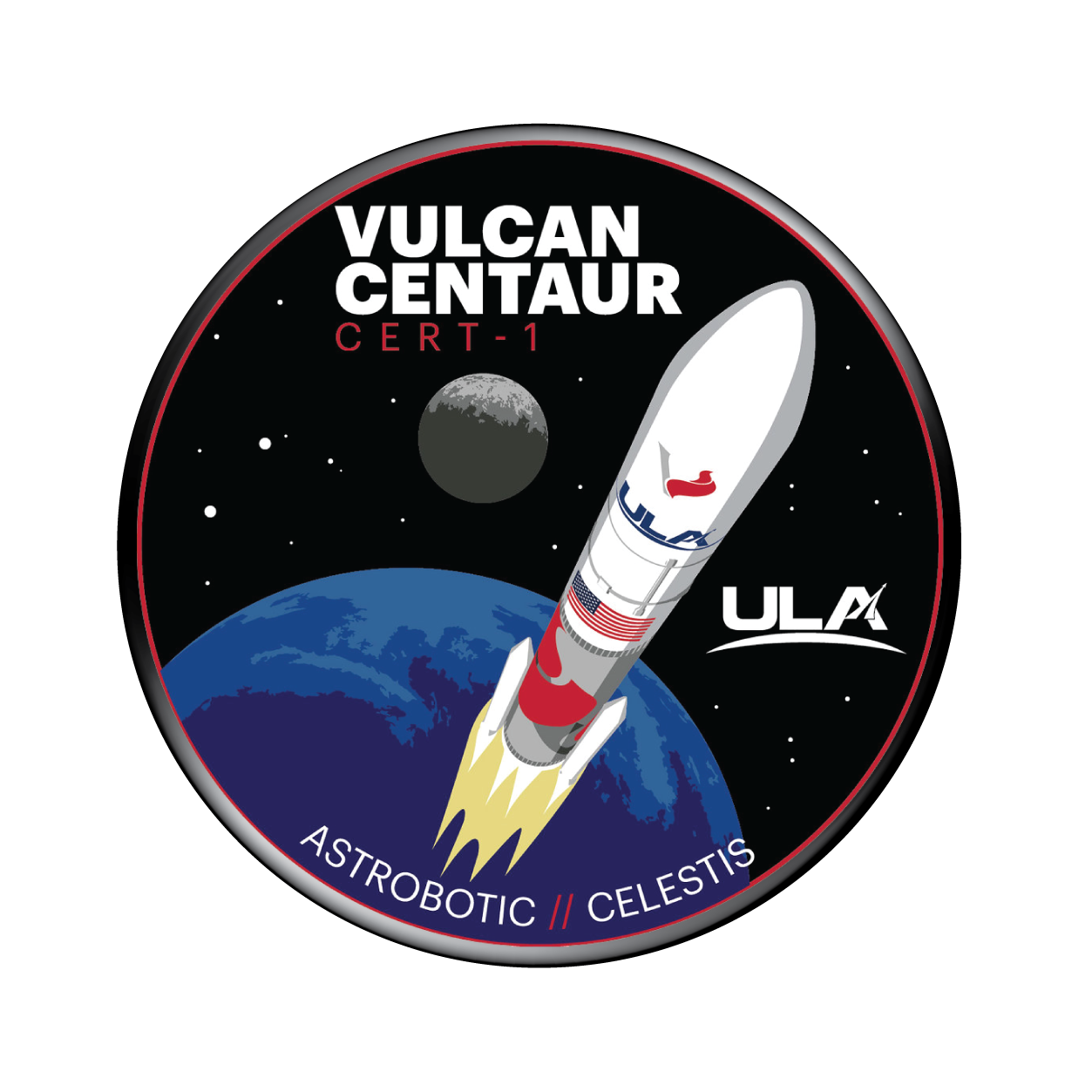ULA Vulcan Centaur Cert-1 Mission Patch Button Badge 58mm (2.25") | eBay