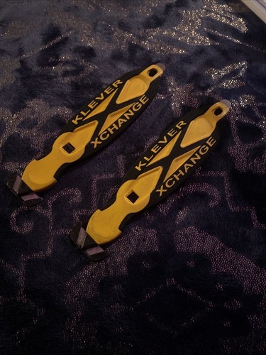 klever xchange safety cutter Double Edged Safety Utility Cutter Black ...