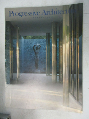 PROGRESSIVE ARCHITECTURE MAGAZINE AUGUST 1986 MIES VAN DER ROHE GERMAN ...
