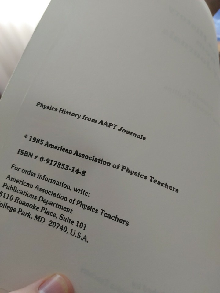 Physics History from AAPT Journals by Melba Newell Phillips- Very Good ...