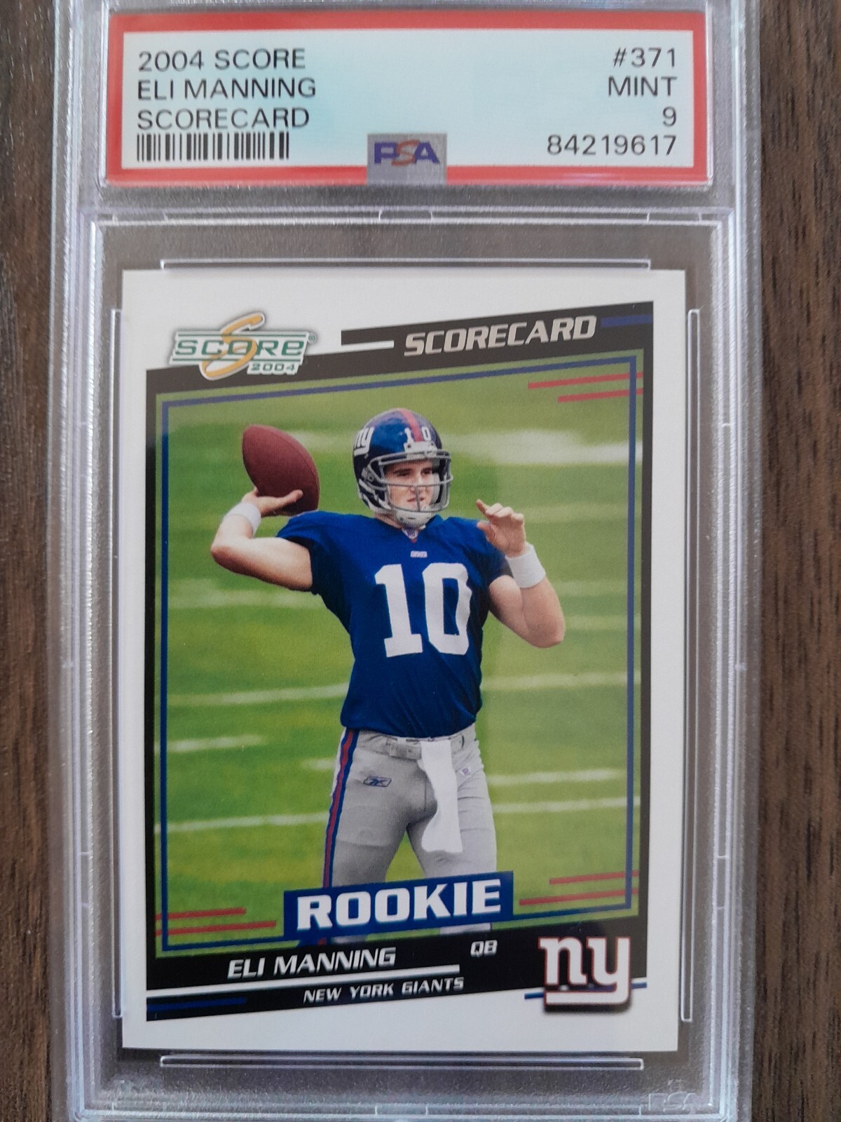 2004 Score Eli Manning Scorecard #371 PSA 9. #’d 306/625. | eBay