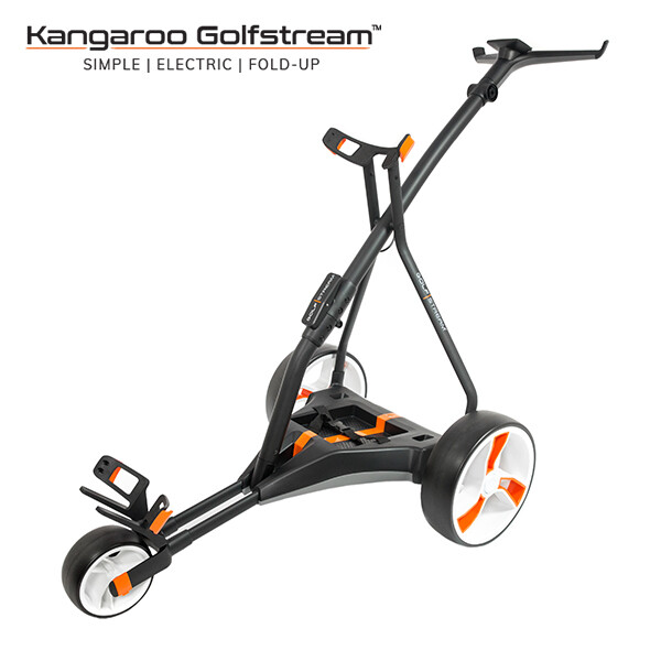 Kangaroo Golfstream Simple Electric Fold-up Caddie W/ Lithium Battery ...