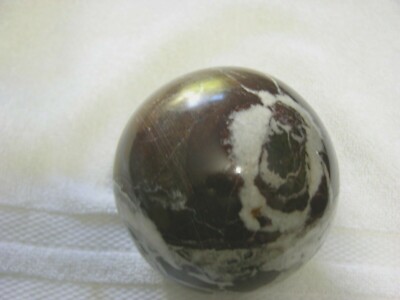 Red Zebra Stone sphere 4 inch diameter with ring stand rz84 | eBay