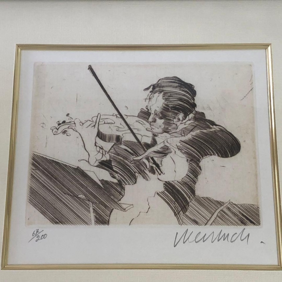 Claude Wise Bash lithograph autographed violin painting | eBay