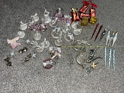 Vintage Christmas Tree Hanging Decorations, Bells, Icicles, Musical ...