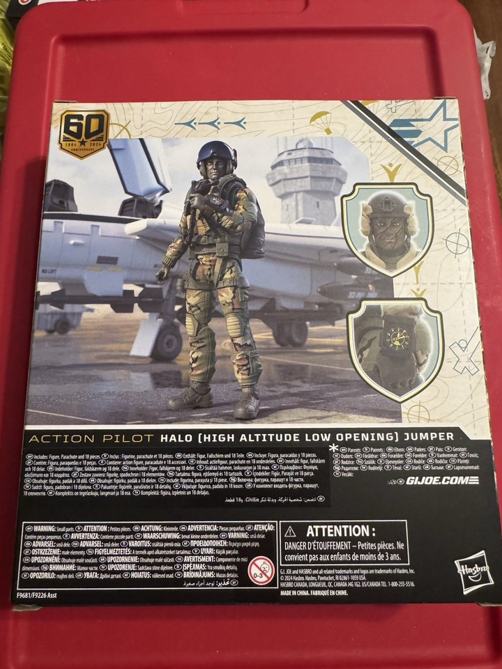 Hasbro GI Joe Classified Series ACTION PILOT HALO Low Jumper 6” Figure ...
