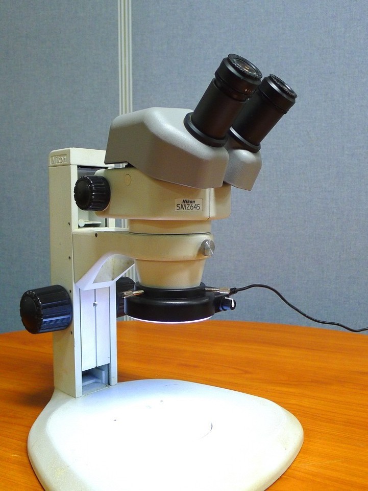 Nikon SMZ645 Microscope,16~100x, 20x eyepiece, C-PS, 144 Super bright ...