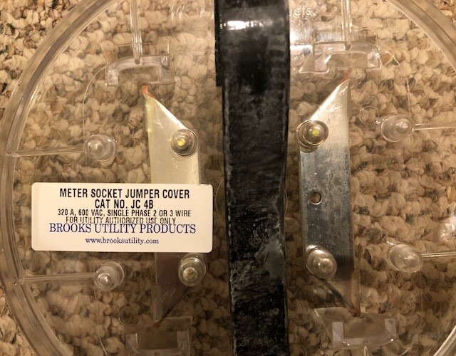 EKSTROM JC-4B Metering 320A,1-Phase 4 Jaw Jump Cover 600V NEW LOT OF 60 ...