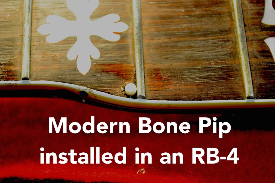 banjo bone 5th string nut Pip Pre War Gibson Style FLAT FRONT made in ...