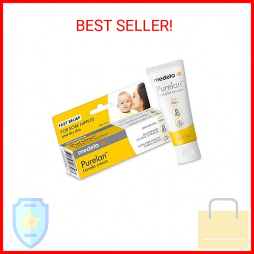 Medela Purelan Lanolin Nipple Cream for Breastfeeding, 100% All Natural ...