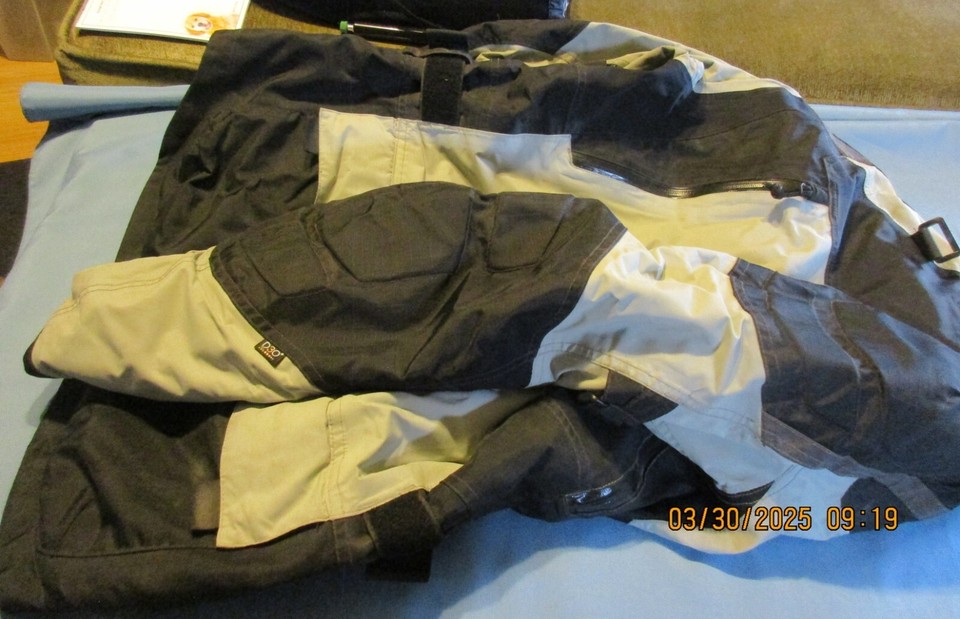 First Gear Men's Motorcycle Jacket Gray Padded Hypertex Vented Mesh ...