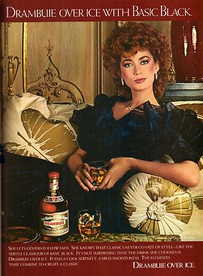 1982 Drambuie Liquor Sexy Redhead Model Tara Shannon Vintage Print Ad 1980s | eBay