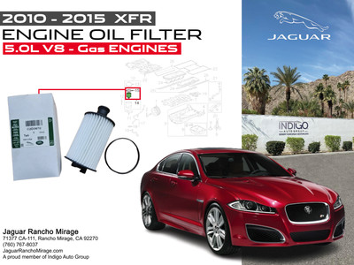 2010-2015 JAGUAR XFR Genuine Factory OEM Engine Oil Filter XFR-C2D3670 ...