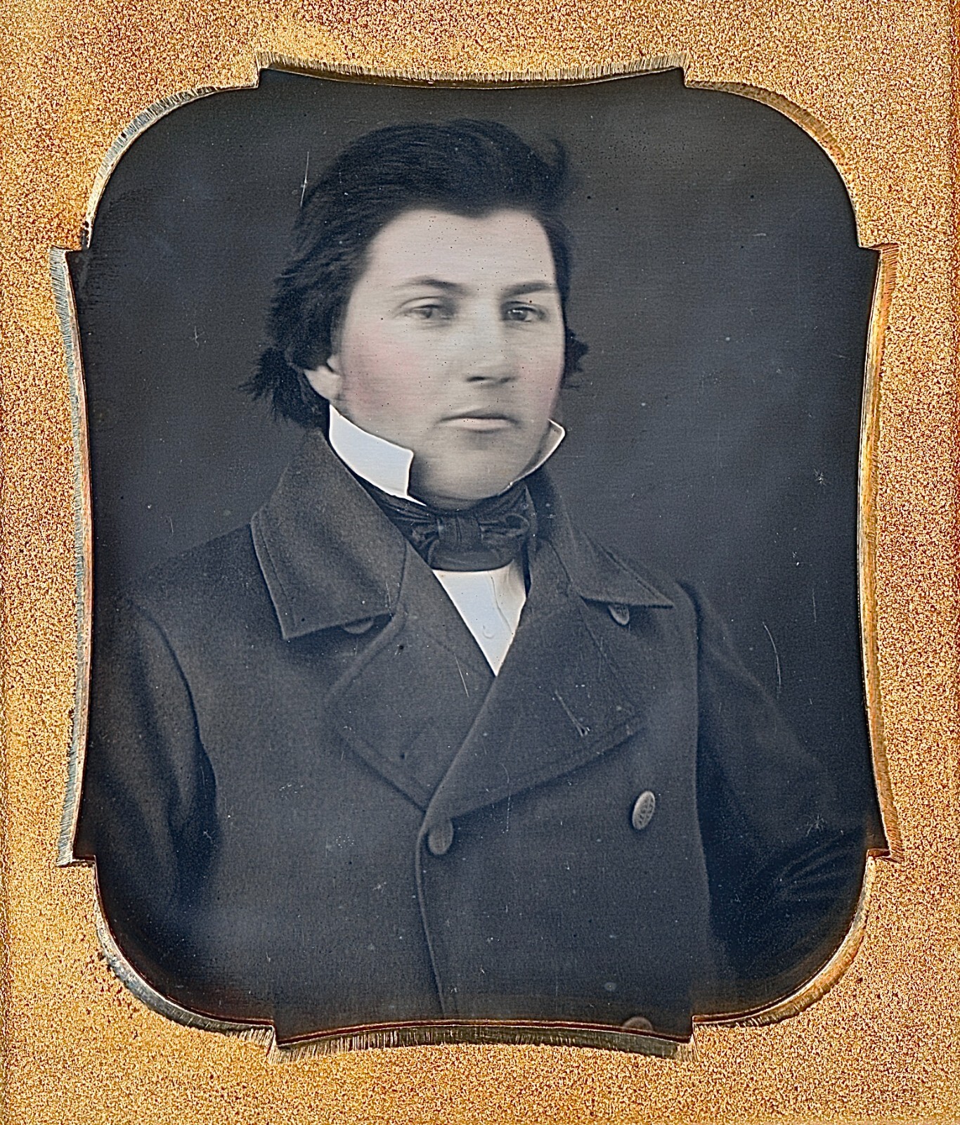 Young Gentleman Double Breasted Jacket Tinted Face 1/6 Plate Daguerreotype K528 | eBay