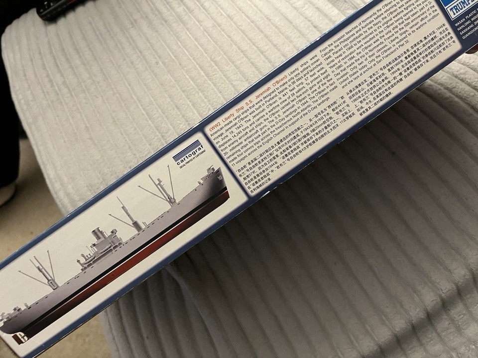 Trumpeter 1/350 Scale WW2 Liberty Ship S.S. Jeremiah O'Brien Model Kit ...