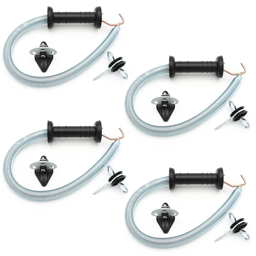 Electric Fence Spring Gate Handles Kit, Dual Ring Electric Fence ...