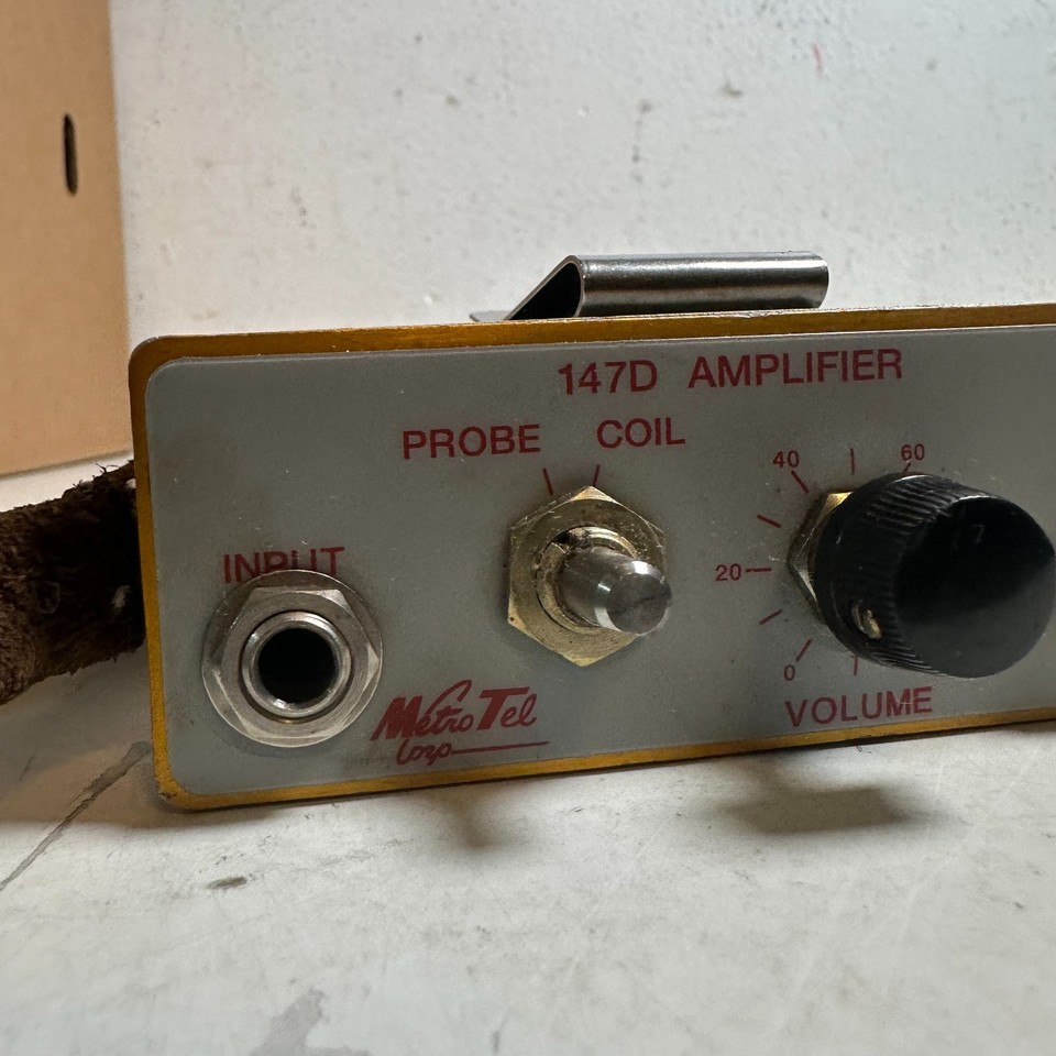 Vintage MetroTel 147D Probe & Coil Telephone/Utility Wire Tracer ...