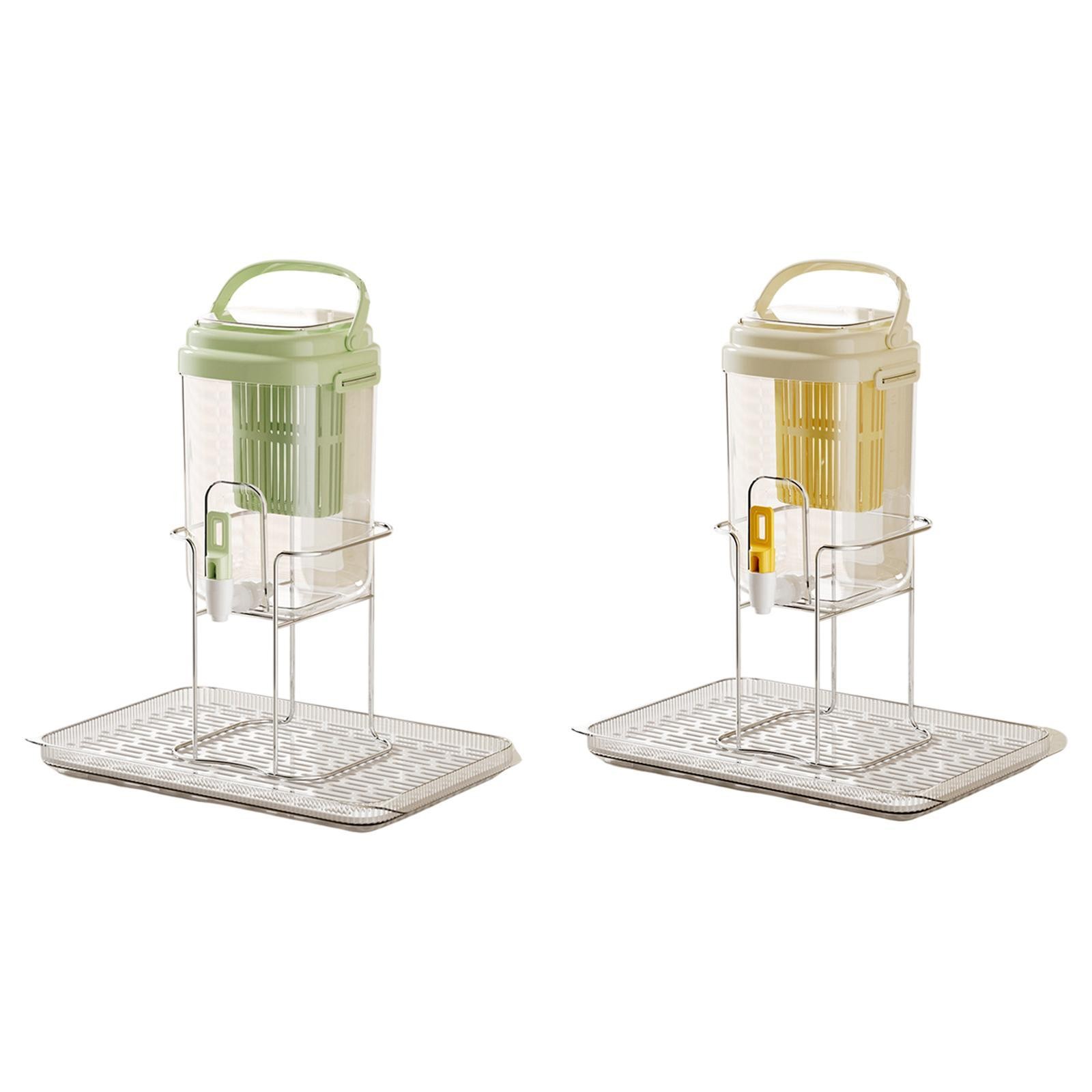 Refrigerator Beverage Dispenser Water Carafe Tap Equipped Storage Rack ...