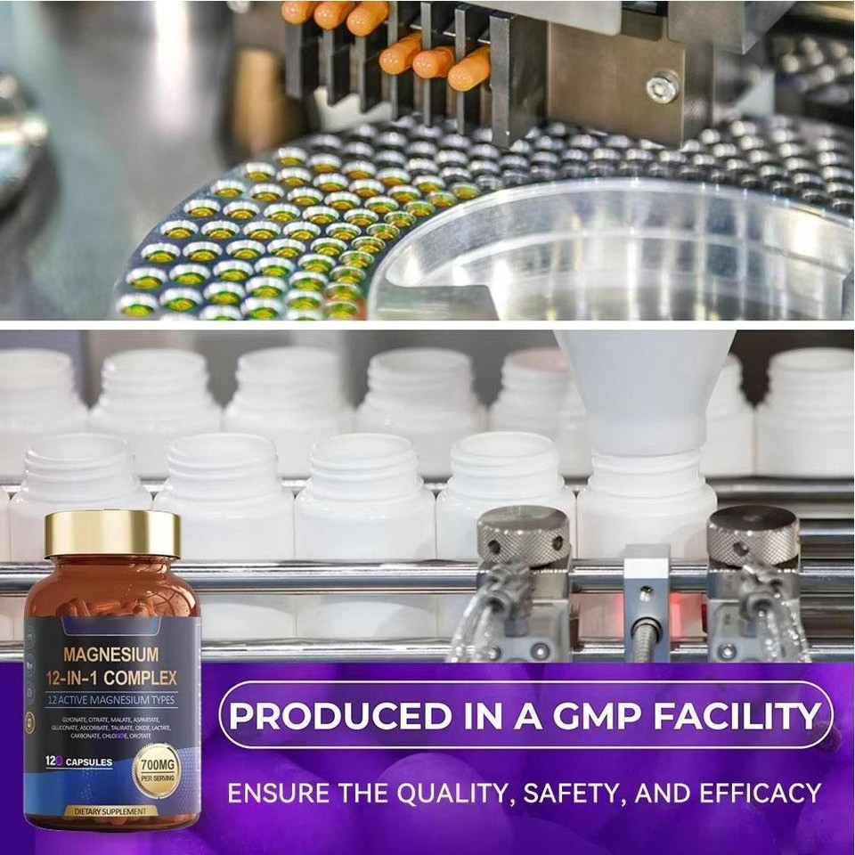 Magnesium Complex 700MG 12-in-1 Supplement, 120Capsules for Daily Supports Best | eBay UK