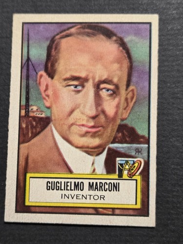 1952 TOPPS LOOK 'N SEE Card #69 GUGLIELMO MARCONI INVENTOR TRADING CARD ...