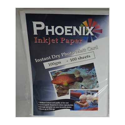 200 Sheets A4 100gsm Phoenix Inkjet Paper | eBay UK