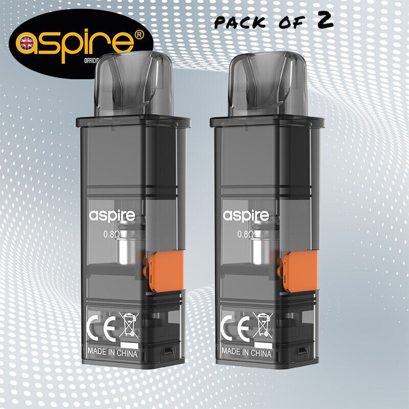 Aspire Gotek X Replacement Pods 0.8 ohm Pk of 2 - For Gotex S & X Vape ...
