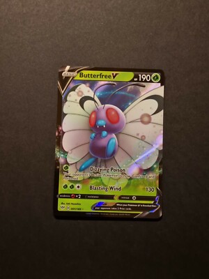 Butterfree V 001/189 - Darkness Ablaze - ULTRA RARE Pokemon TCG | eBay ...
