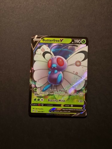 Butterfree V 001/189 - Darkness Ablaze - ULTRA RARE Pokemon TCG | eBay ...