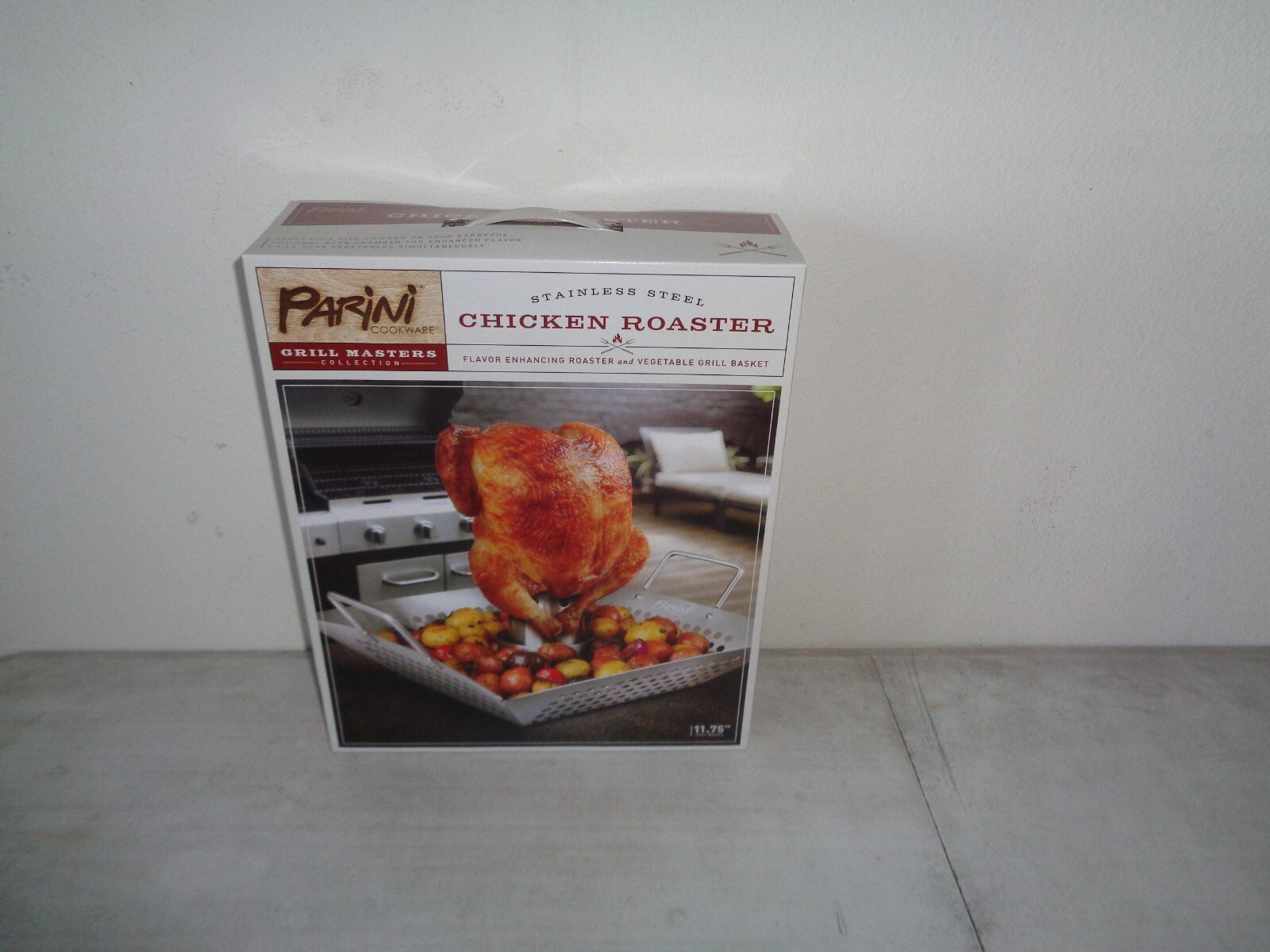 PARINI Stainless Steel Grill Masters Collection Chicken Roaster, NEW in ...