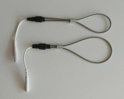 2 metal stimulation current loop electrodes E2 E-STIM ESTIM EROSTEK ...