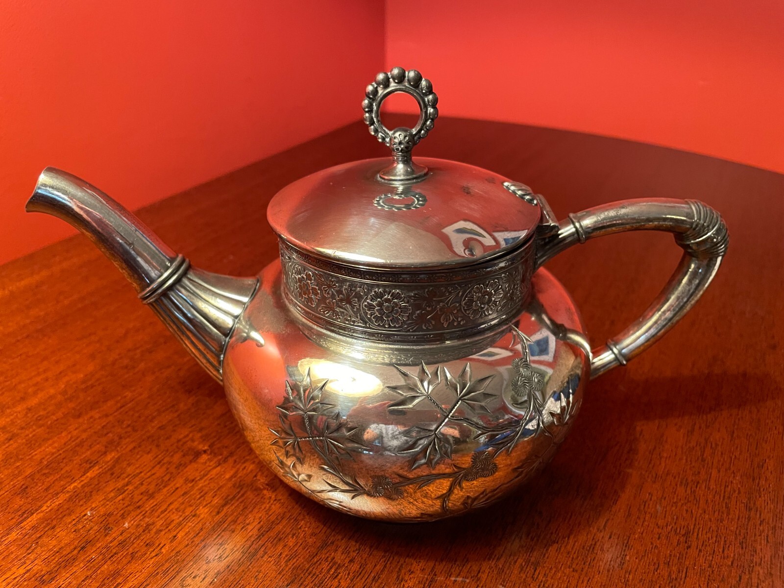 Vintage 5 piece James W Tufts Quadruple Plate Silver Tea Set | eBay