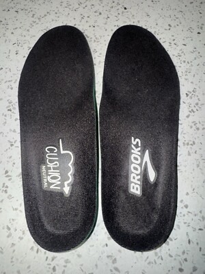 Brooks Cushion Running Sneakers Black Insoles ONLY Size 6.5 ORTHOLITE ...