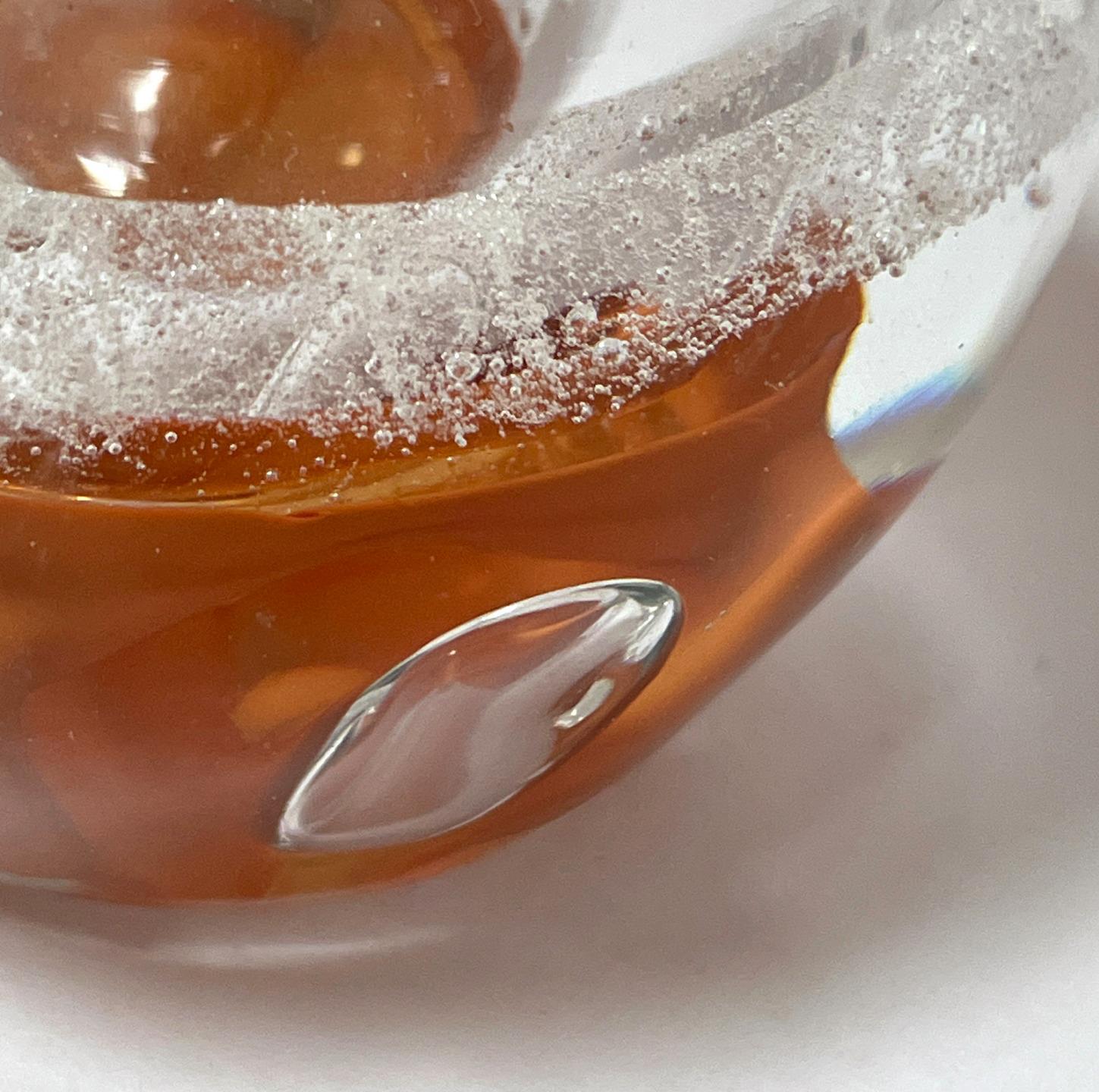 RICHARD MORRELL AUSTRALIAN ART GLASS VASE / PERFUME BOTTLE NO STOPPER ...