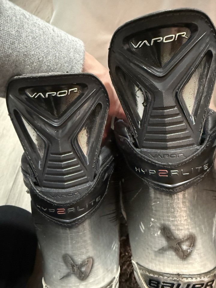 Bauer Hyperlite 2 Hockey Skates Size 9 Fit 2 Fly-Ti Blades Superfeet ...
