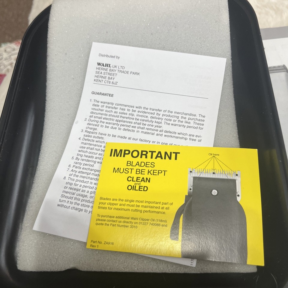 Wahl Rex professional dog grooming corded clippers + 2 attachment combs ...