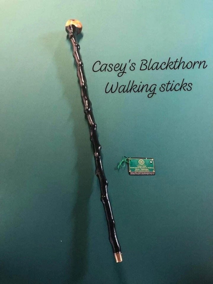 Irish Custom Made. Blackthorn Walking Stick Cane Wooden. Walking Stick ...