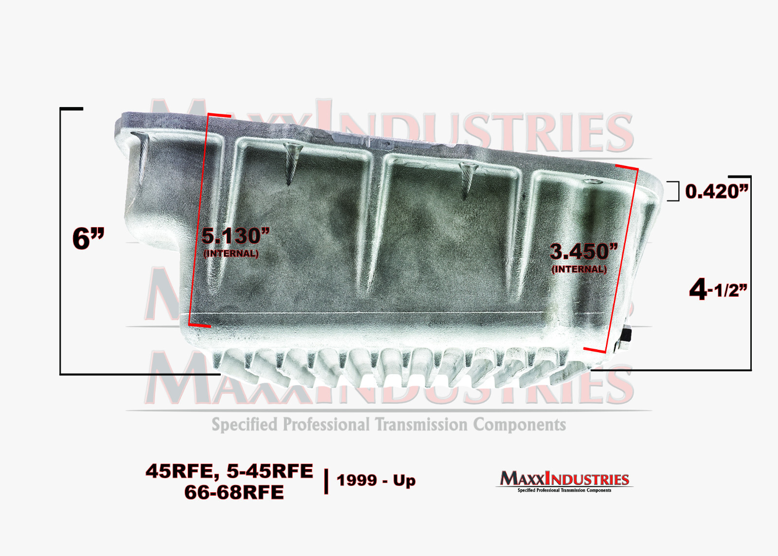 fits Ram 2007-2025 68RFE Transmission 6.7 Cummins Diesel Deep Aluminum ...