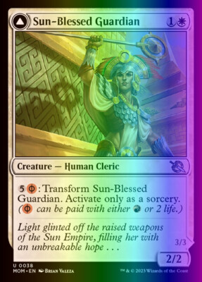 MTG Sun-Blessed Guardian (38/548) March of the Machine LP FOIL | eBay