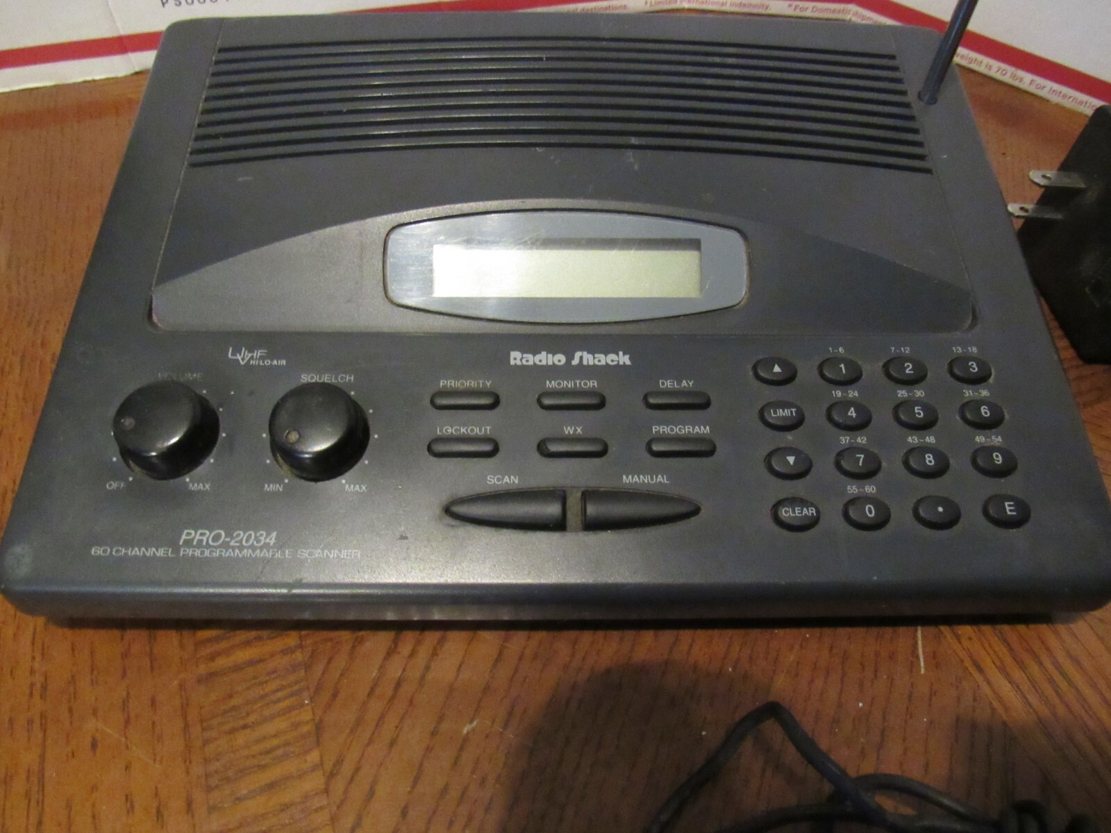 Radio Shack Pro 2034 Programmable 60 Channel Police Fire Weather ...