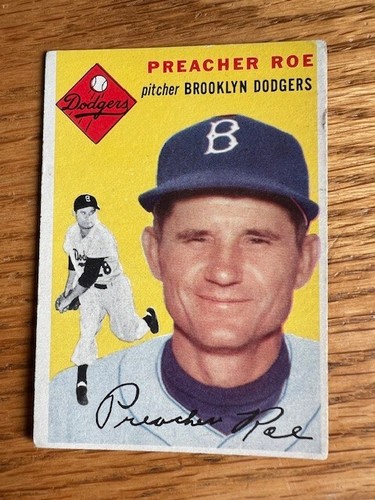 1954 Topps #14 Preacher Roe. VG Brooklyn Dodgers | eBay