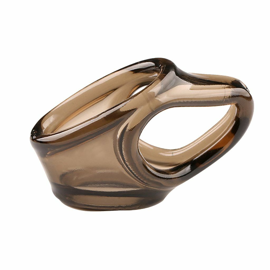 Male Stretchy Penis Enhancer Cock Rings Cage Sleeve Ball Stretcher ...