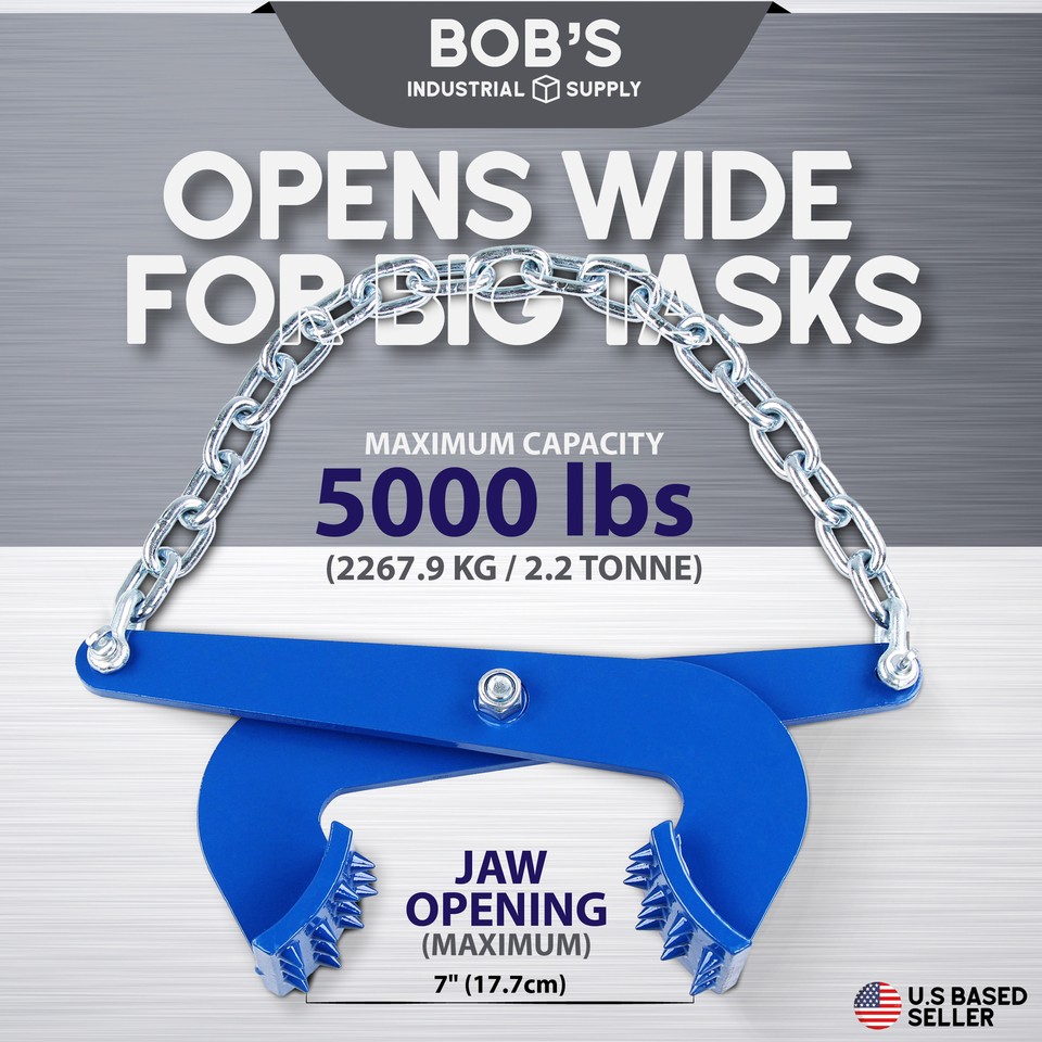 BISupply Pallet Claw Puller - 5000lb Max Scissor Clamp Gripper with ...