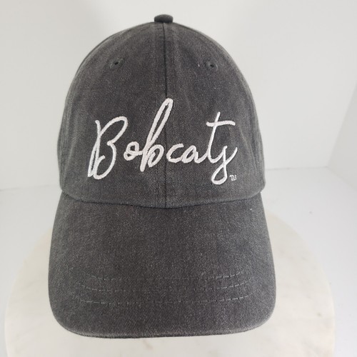 Texas State Bobcats Hat Script Cap Cursive Spellout Gray Cotton Leather ...