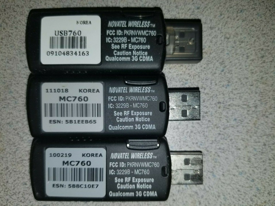 Novatel Wireless USB Modem MC760 QTY 3 | eBay