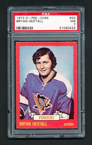 1973 OPC HOCKEY 43 BRYAN HEXTALL PENGUINS PSA 7 NEAR MINT | eBay
