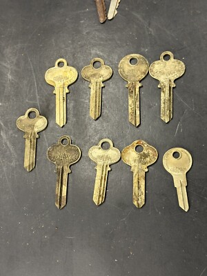 9 Uncut Graham Blank Keys Mfg Co Derby Conn USA Key | eBay