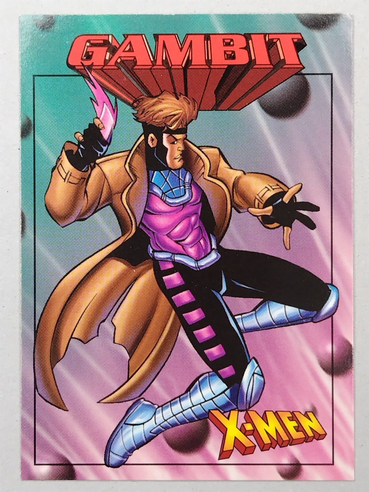 GAMBIT X-MEN Card 1997 TCG Skybox Marvel Characters Vintage #9 From ...