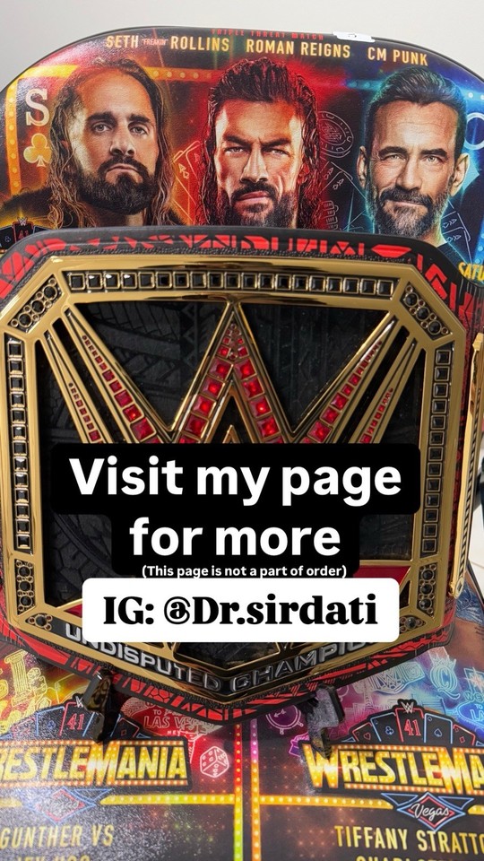 Travis Scott Hardcore Cactus Jack WWE Championship 312/713 Belt LIMITED ...