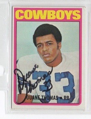Duane Thomas 1972 Topps signed auto autographed card Dallas Cowboys | eBay