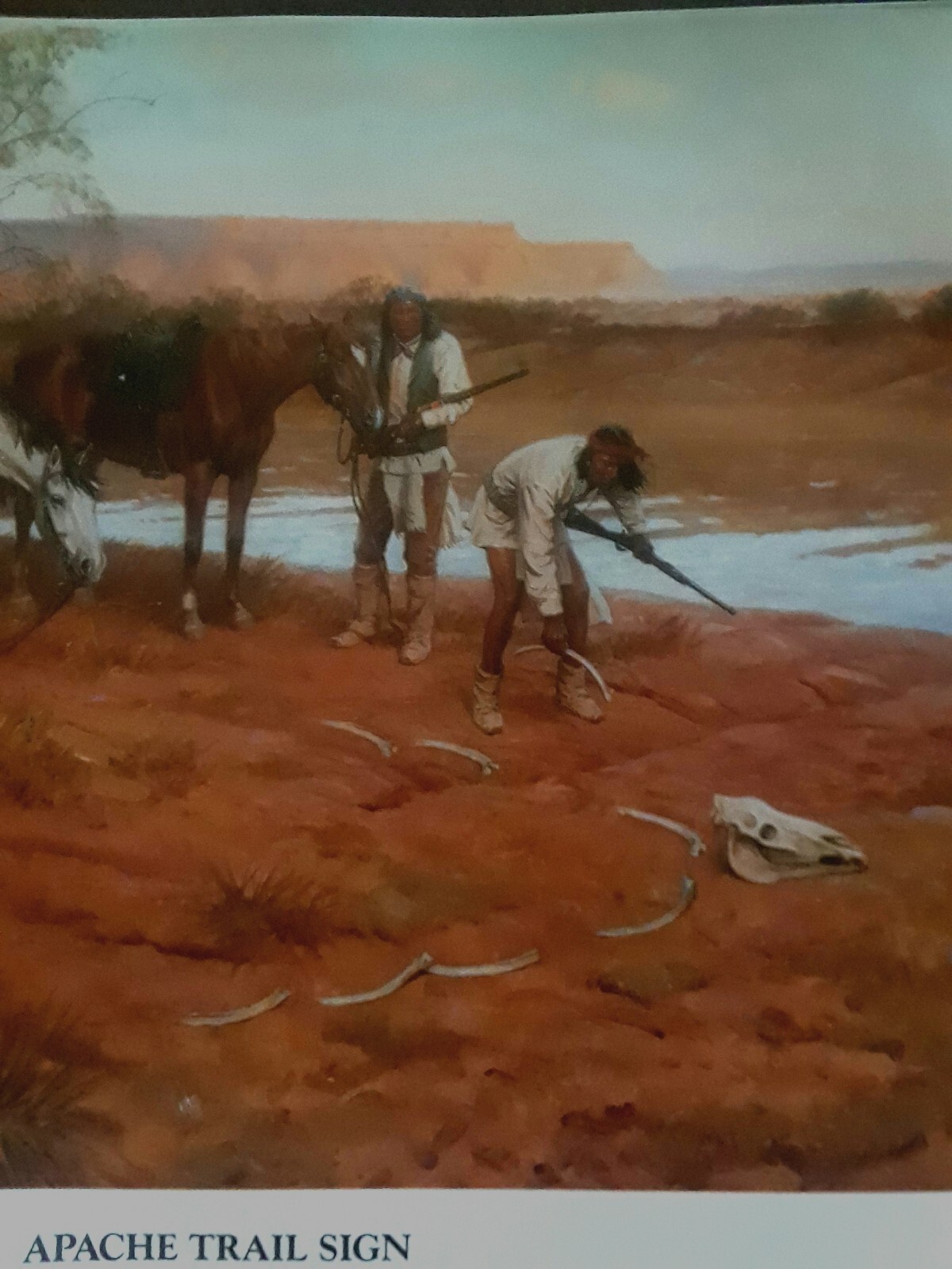 Tom Lovell "APACHE TRAIL SIGN" Native American,Western Art Print 9x9 | eBay